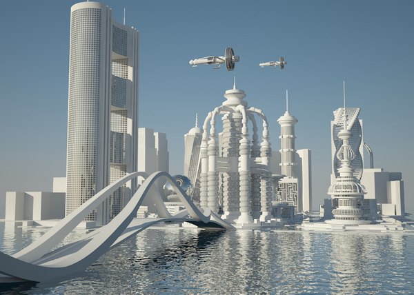 future city block 01 3d max
