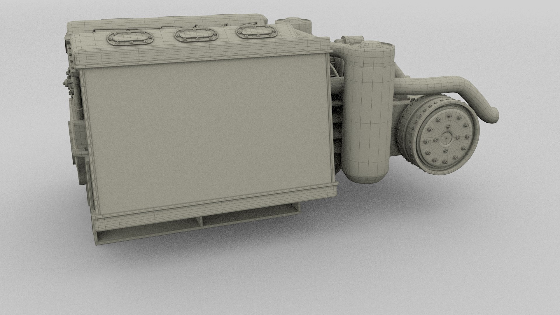 3d t-34 engine transmission t