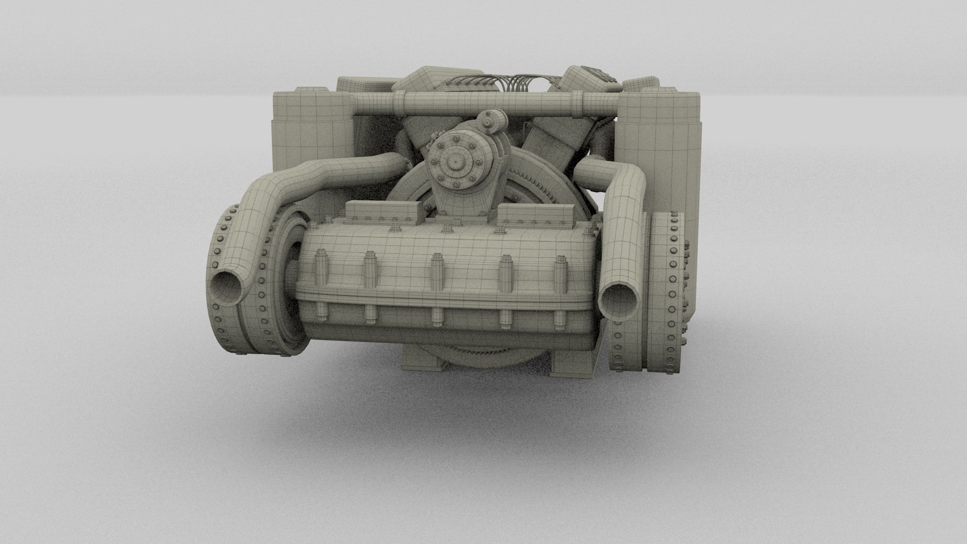 3d t-34 engine transmission t
