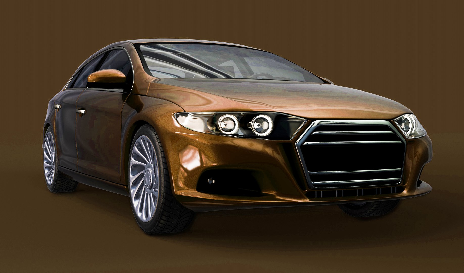 3D Sedan Car - TurboSquid 2224284