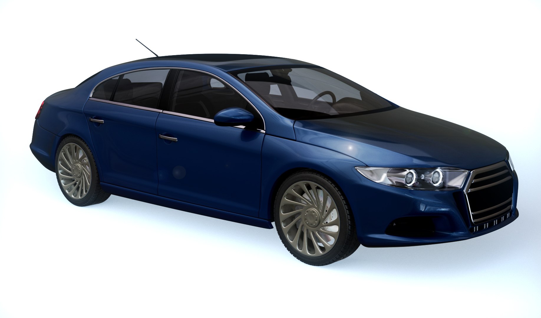 3D Sedan Car - TurboSquid 2224284