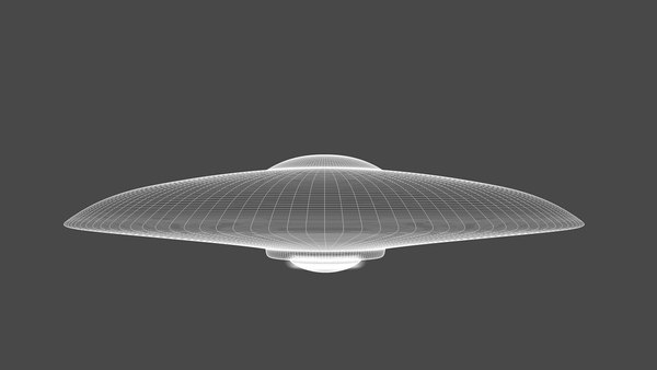 ufo unidentified flying 3d model