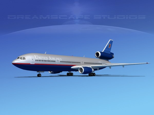 douglas dc-10 3d max