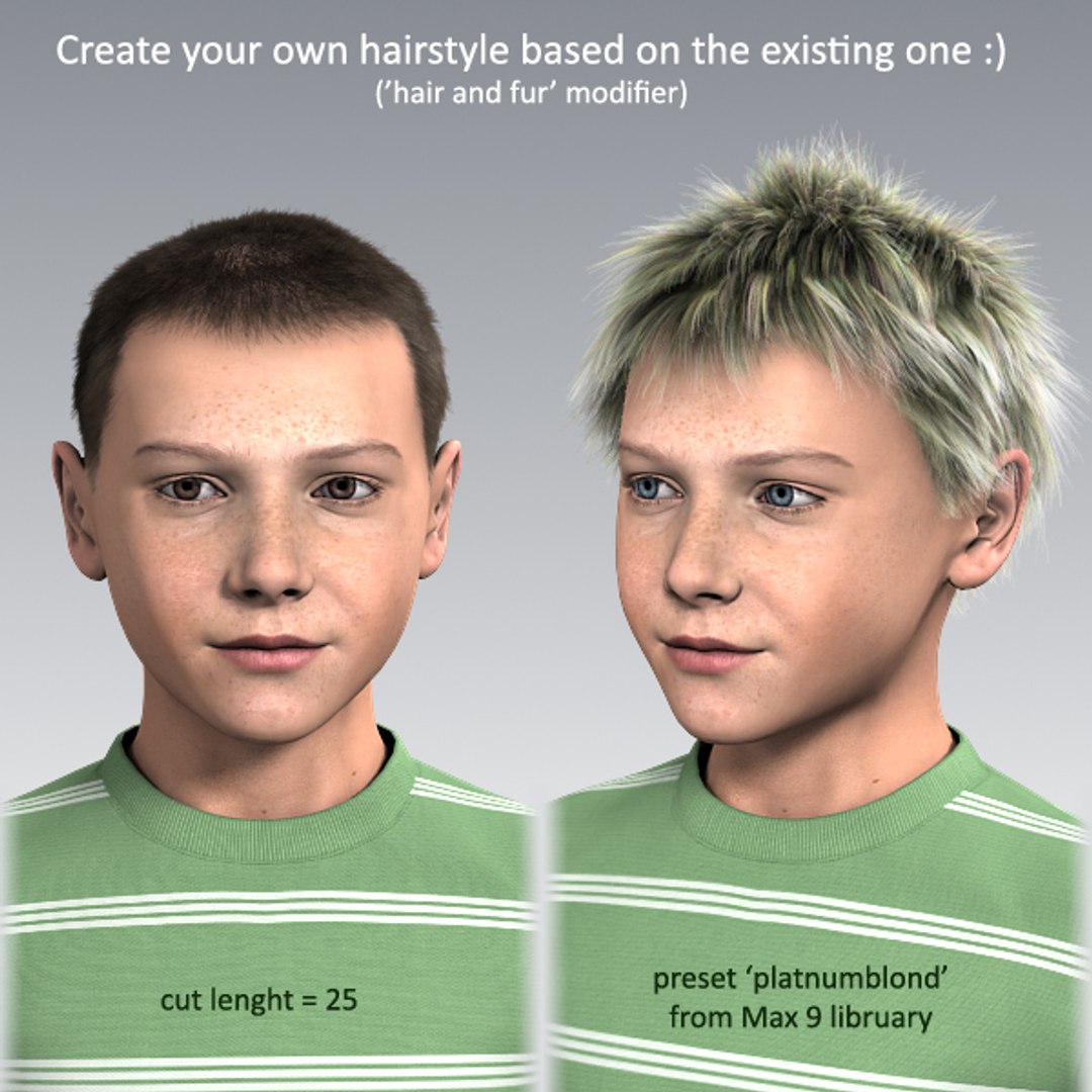 3d Model Rigged Ben Boy