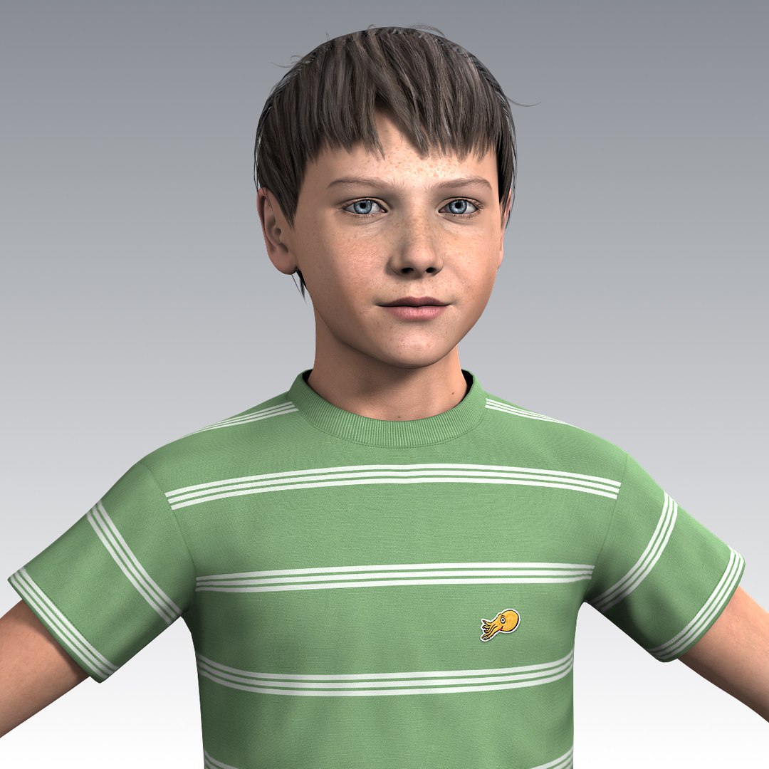 3d Model Rigged Ben Boy