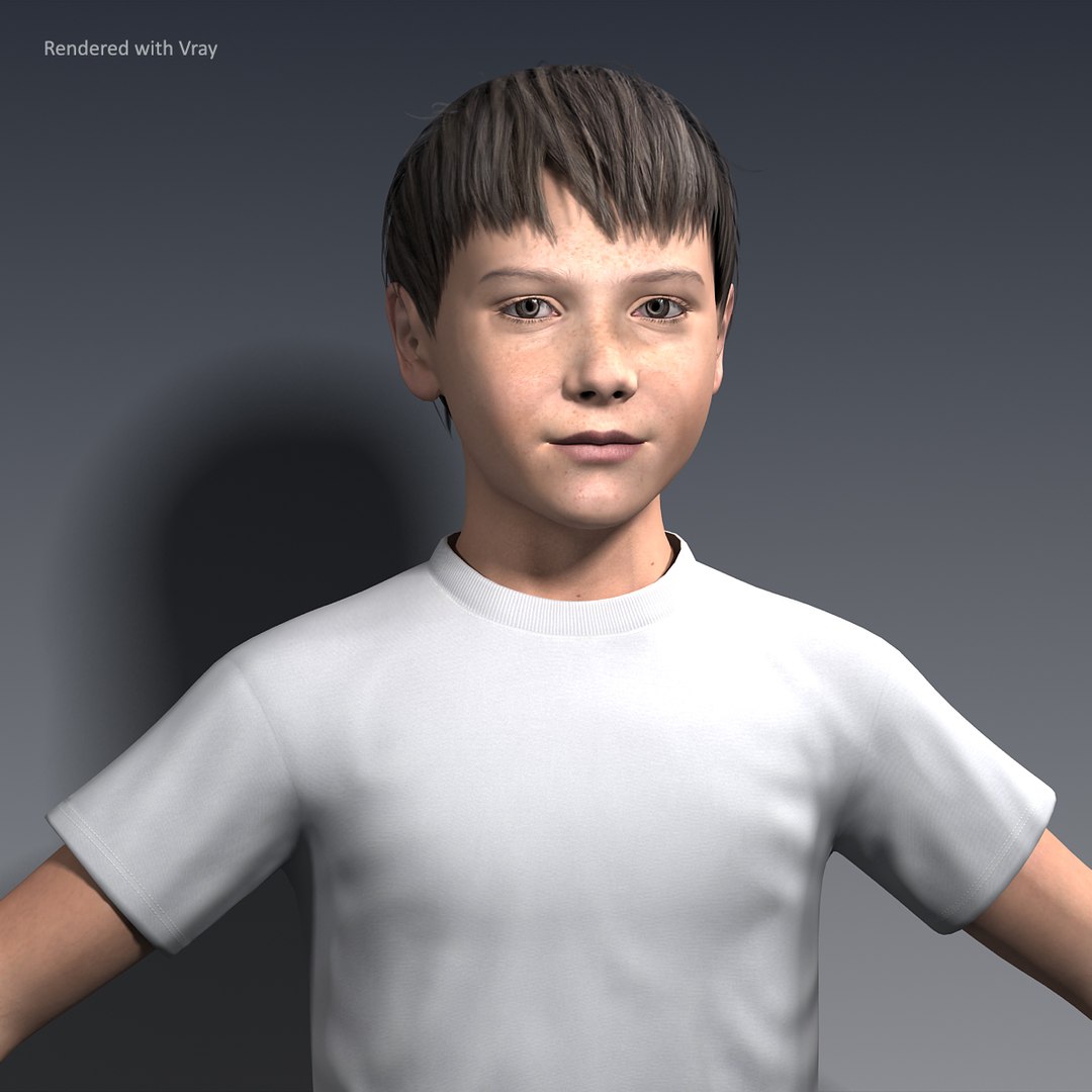 3d Model Rigged Ben Boy