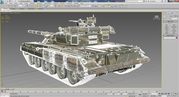 3d t-80ud tank t-80 model