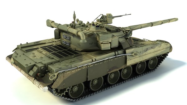 3d t-80ud tank t-80 model