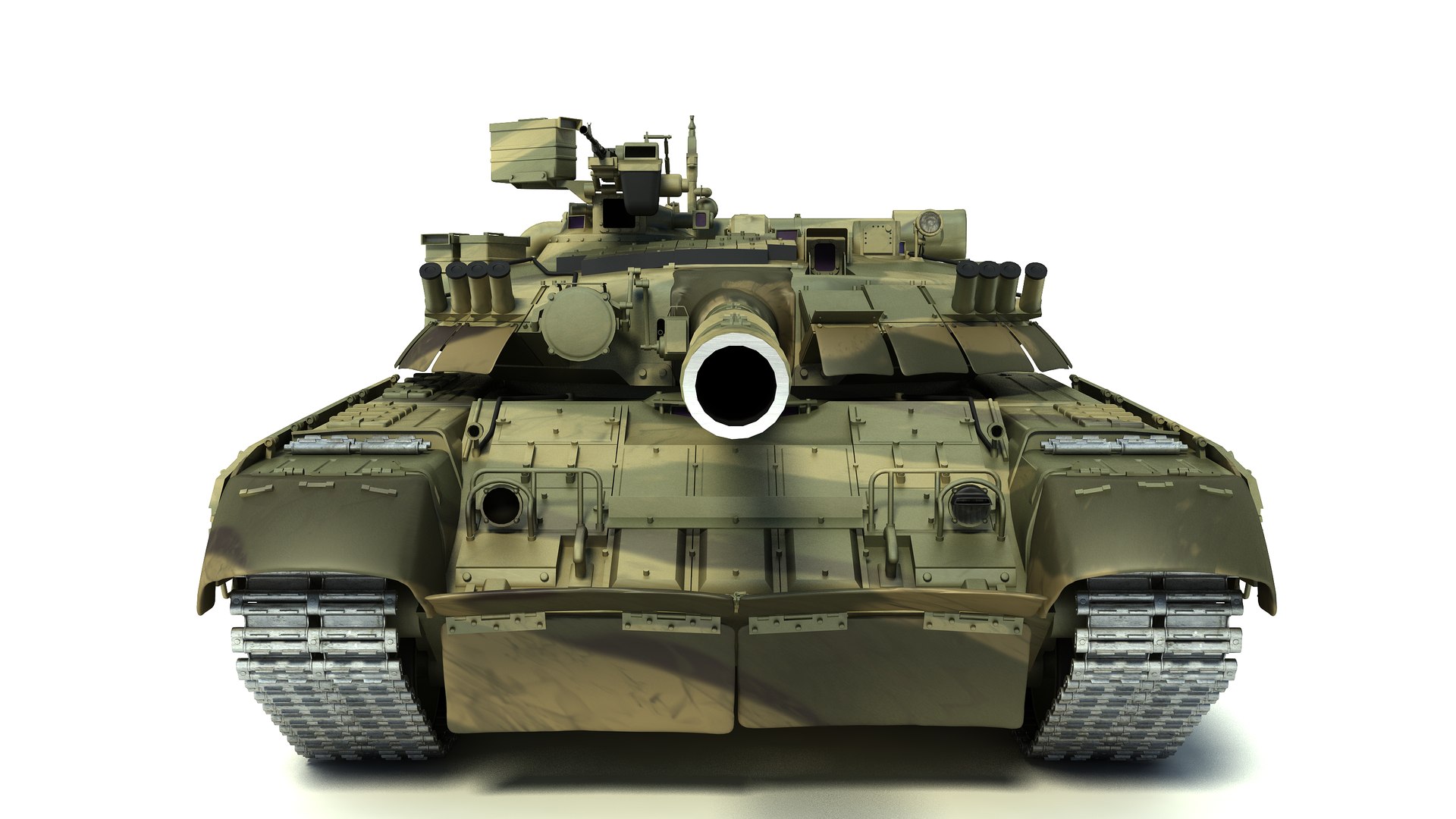 3d T-80ud Tank T-80 Model