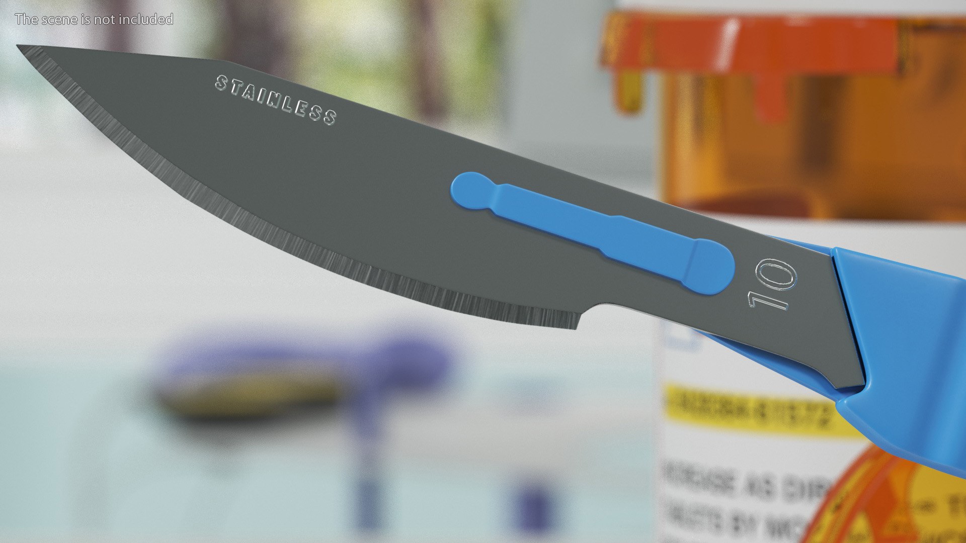 Scalpel With Cap 3D - TurboSquid 1981806