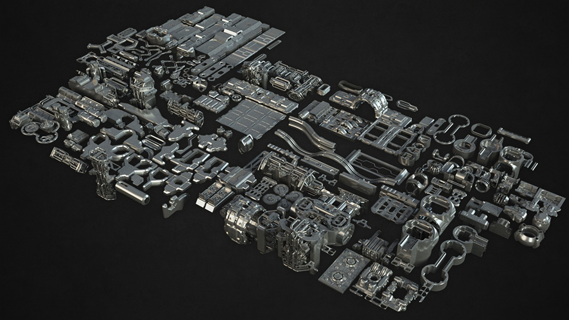 Elements Kit Bashing 3D Model - TurboSquid 1165886