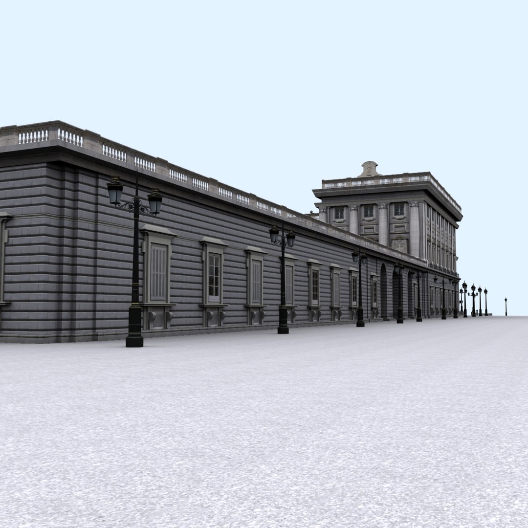 3d Model Of Royal Palace Madrid
