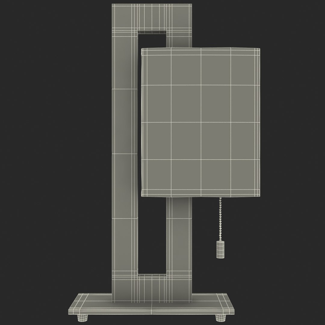 Floating Square Table Lamp 3d Model