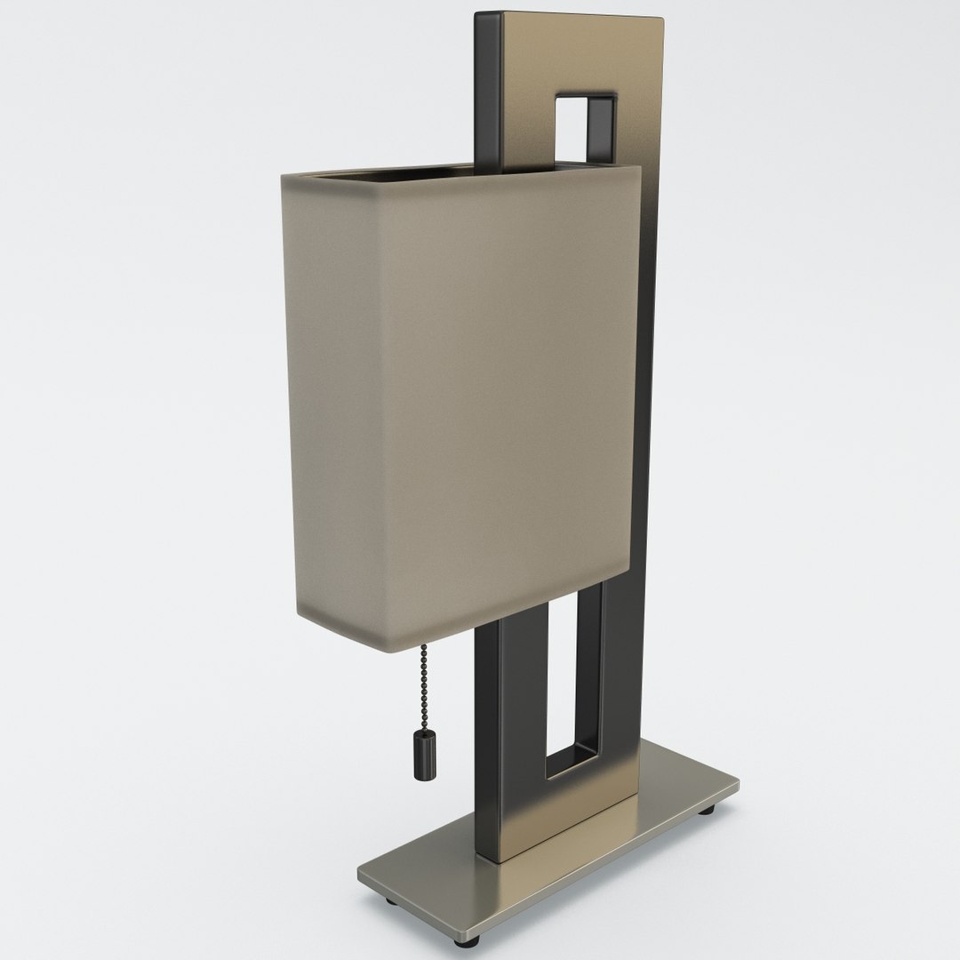 Floating Square Table Lamp 3d Model