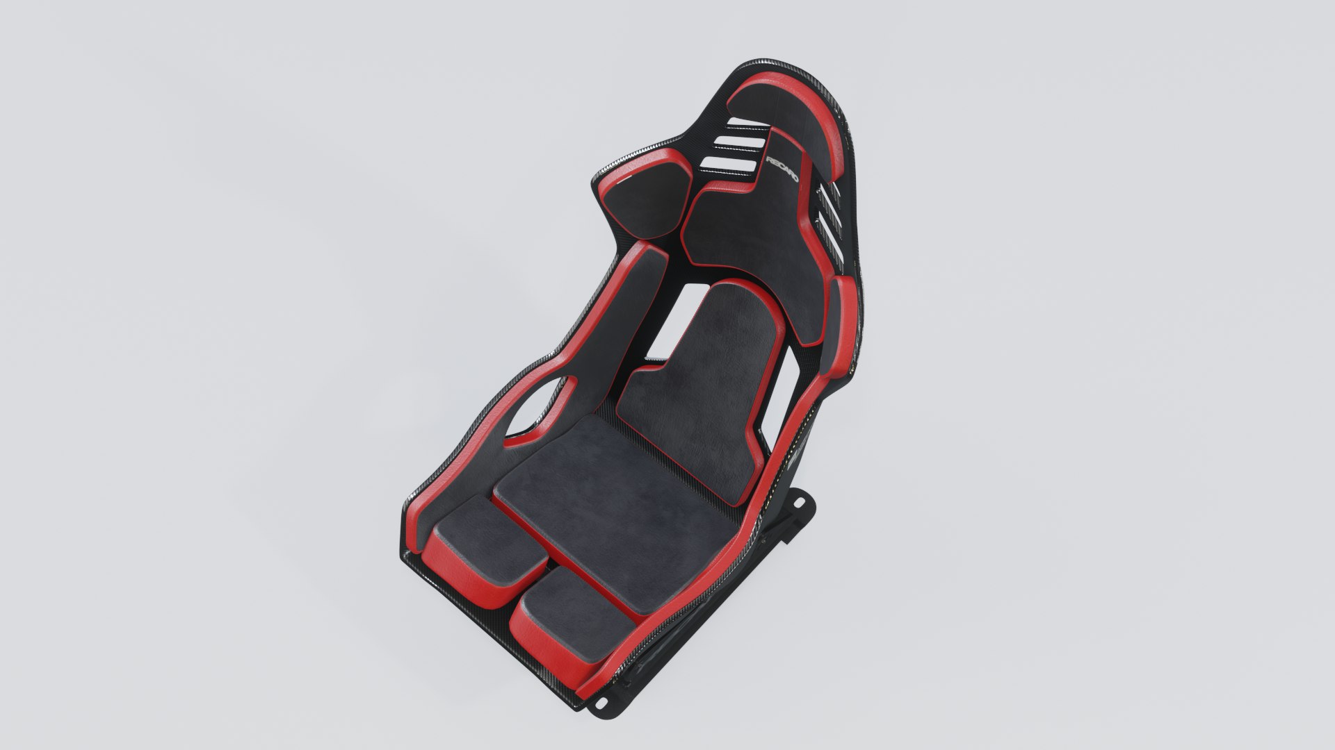 RECARO Podium Black-Red Racing Seat 3D - TurboSquid 1936526