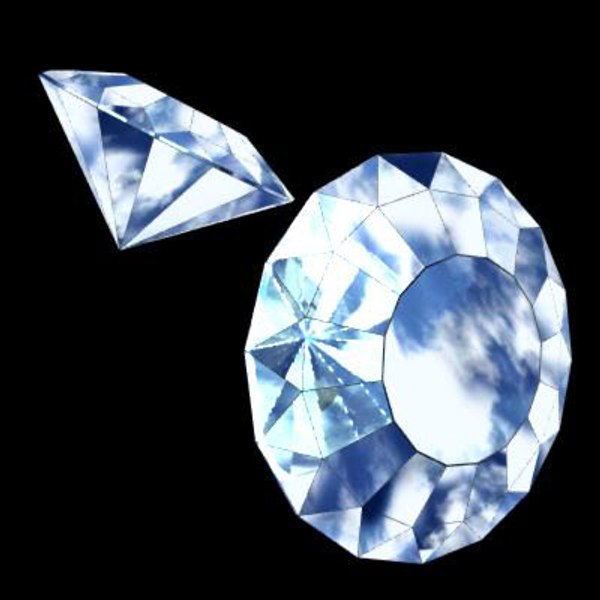 3ds max diamond precious stone