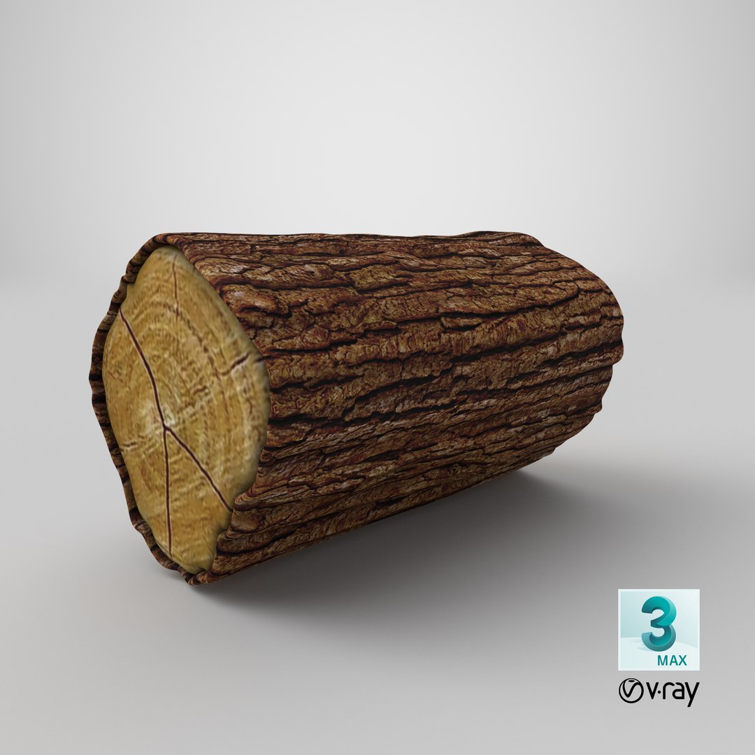 3D wooden log 05 - TurboSquid 1569194