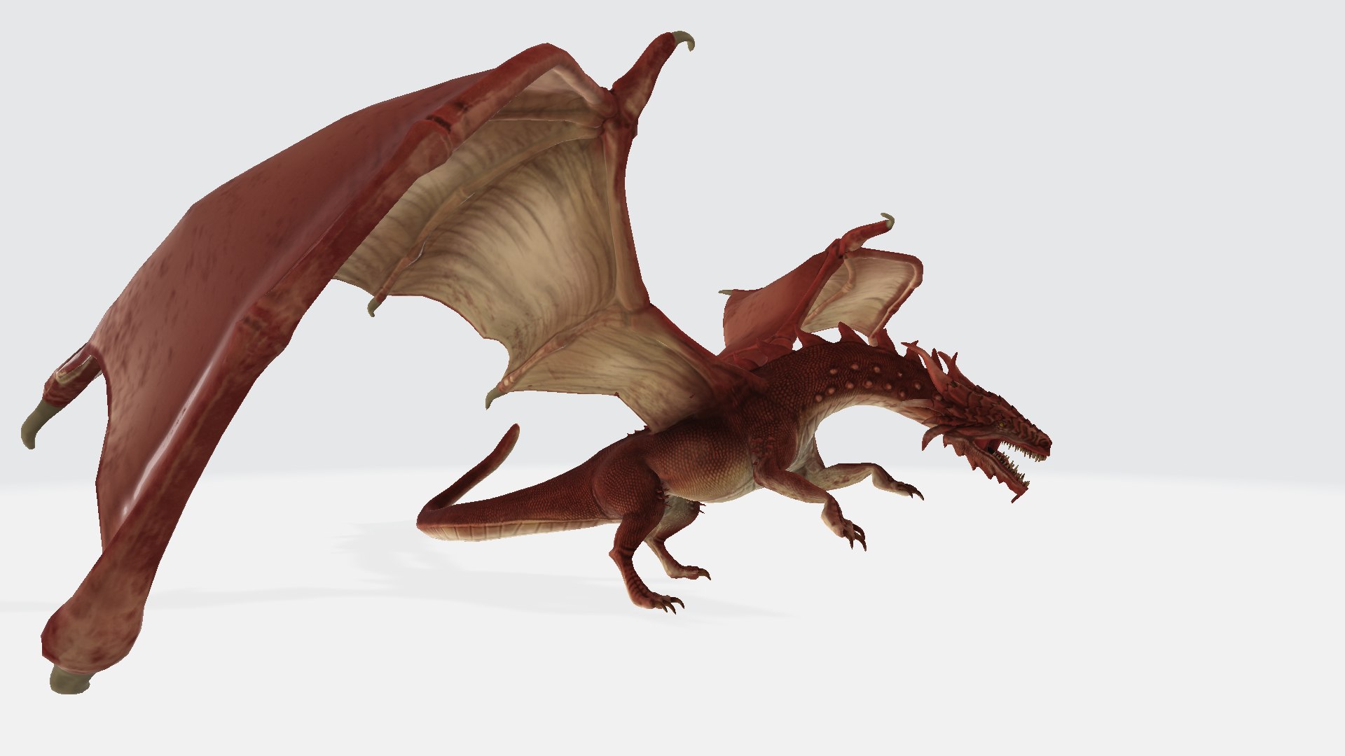 3D Red Dragon Model - TurboSquid 1485188