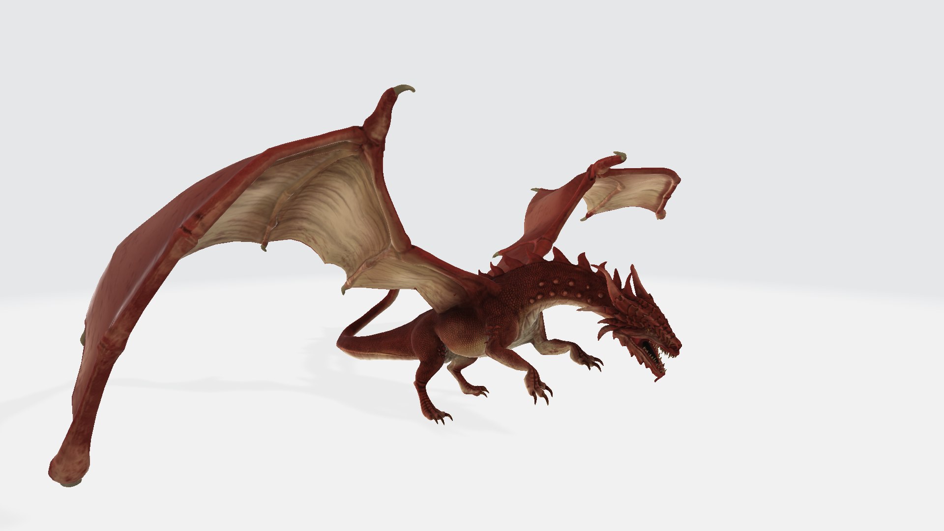 3D Red Dragon Model - TurboSquid 1485188