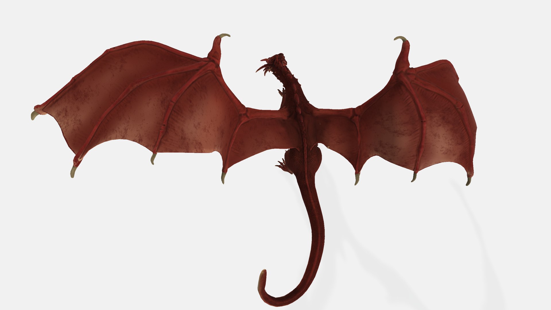 3D Red Dragon Model - TurboSquid 1485188