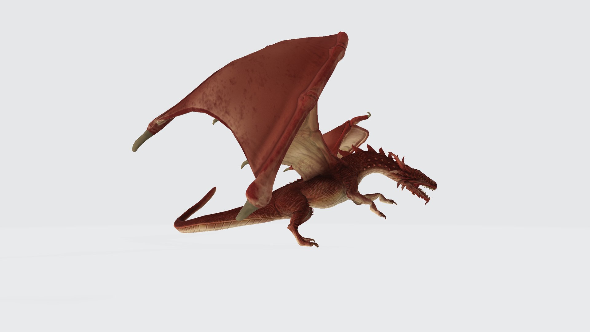3D Red Dragon Model - TurboSquid 1485188
