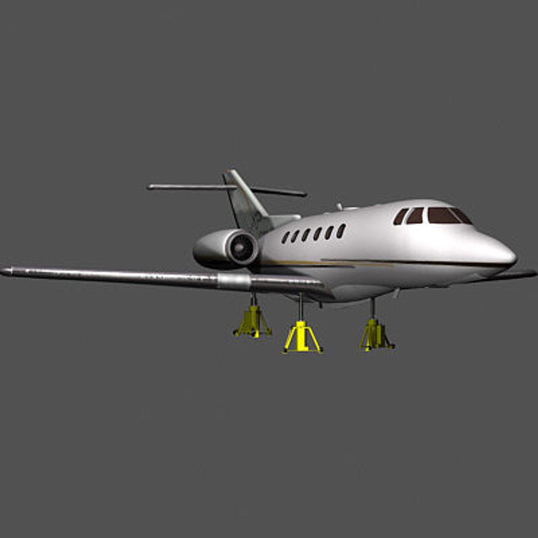 Hawker Plane 3d Model