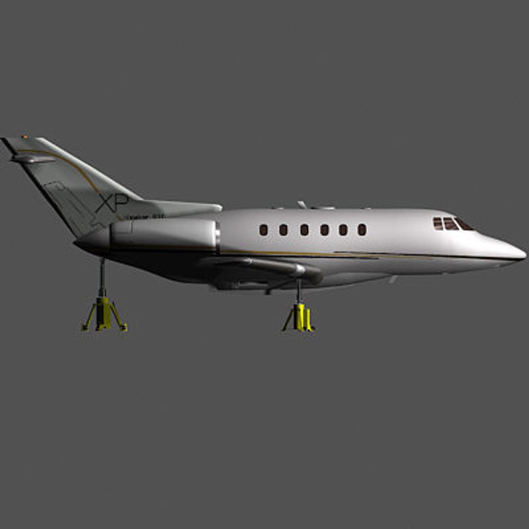 Hawker Plane 3d Model