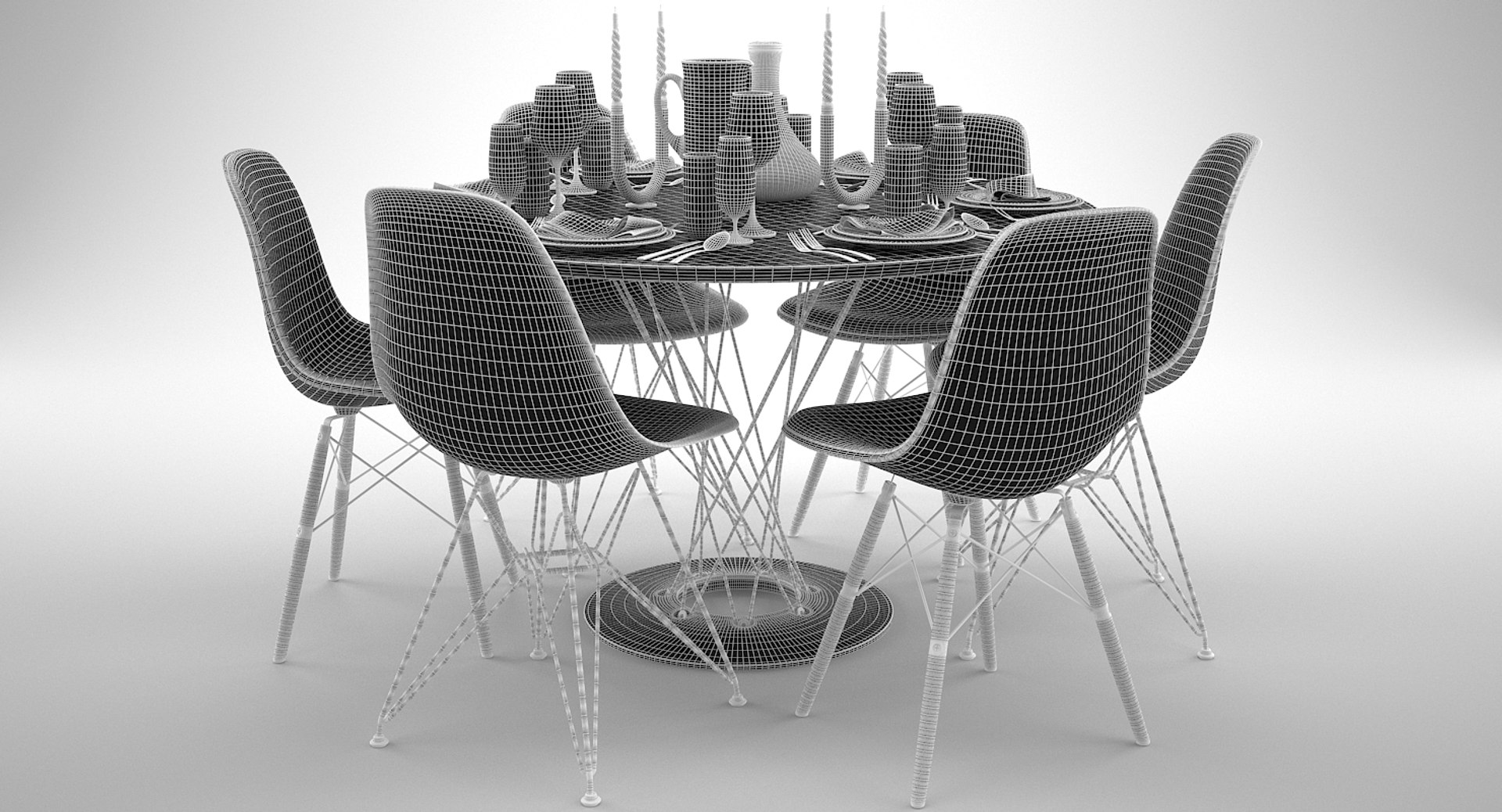 Dining Table Vitra Model - TurboSquid 1298681