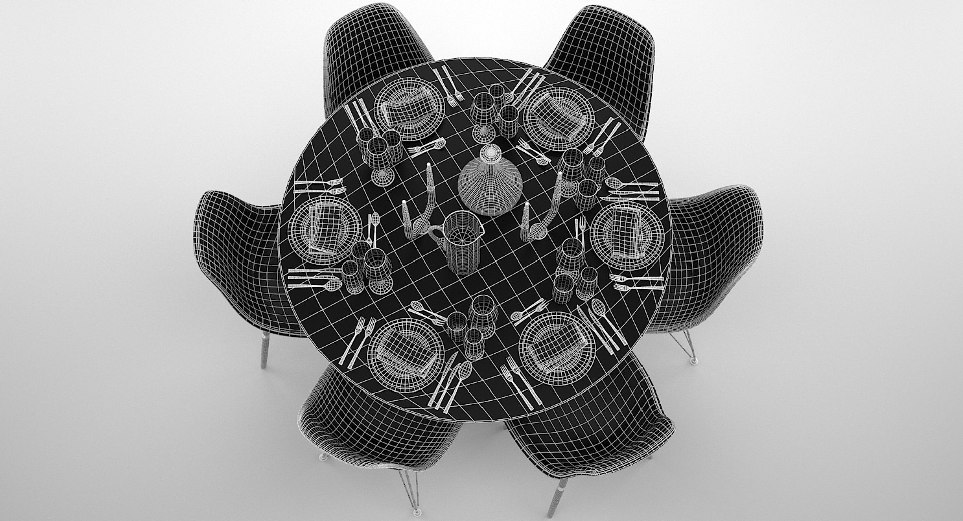 Dining Table Vitra Model - TurboSquid 1298681