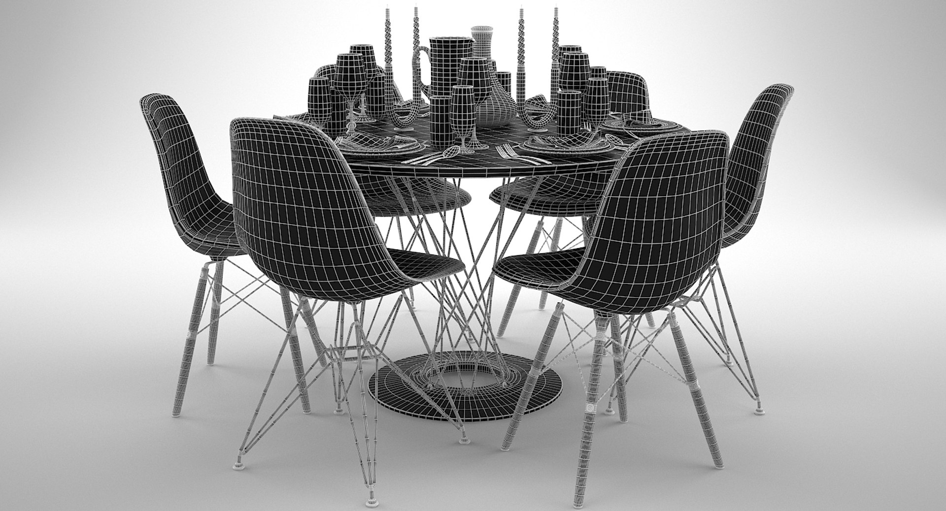 Dining Table Vitra Model - TurboSquid 1298681