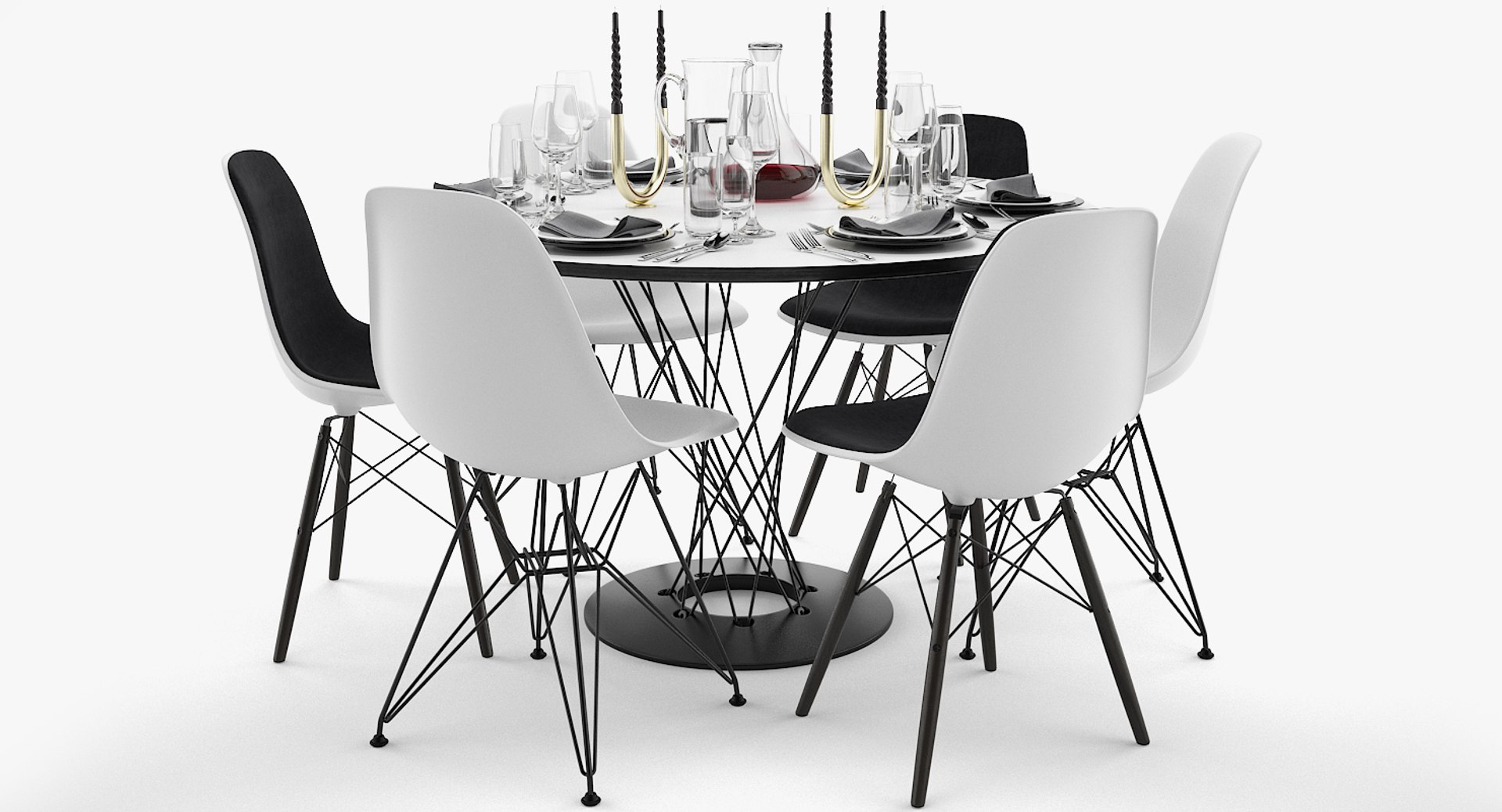 Dining Table Vitra Model - TurboSquid 1298681