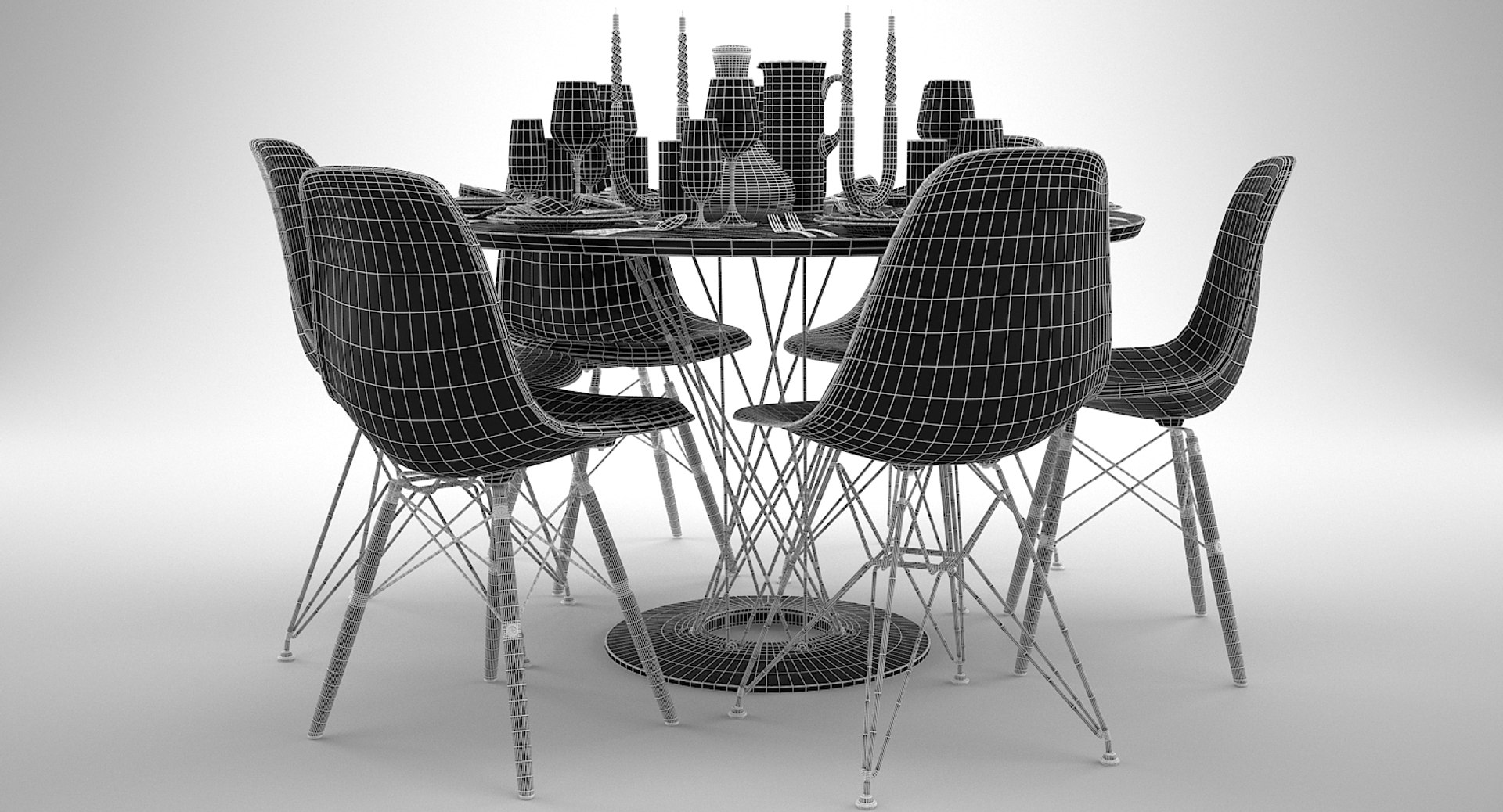Dining Table Vitra Model - TurboSquid 1298681