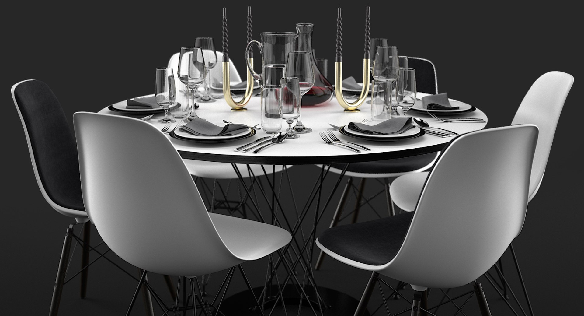 Dining Table Vitra Model - TurboSquid 1298681