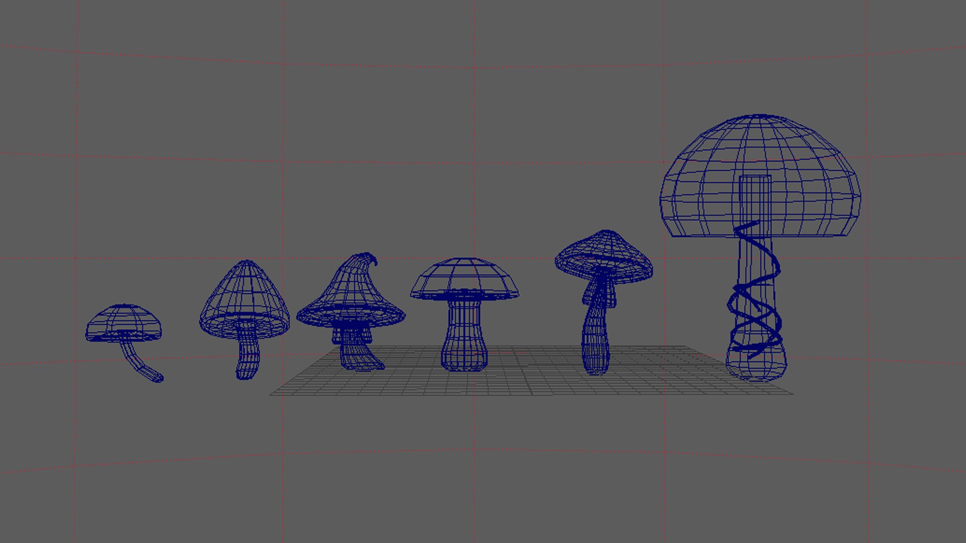 Low Poly Mushrooms Bundle 3D Model - TurboSquid 2373962