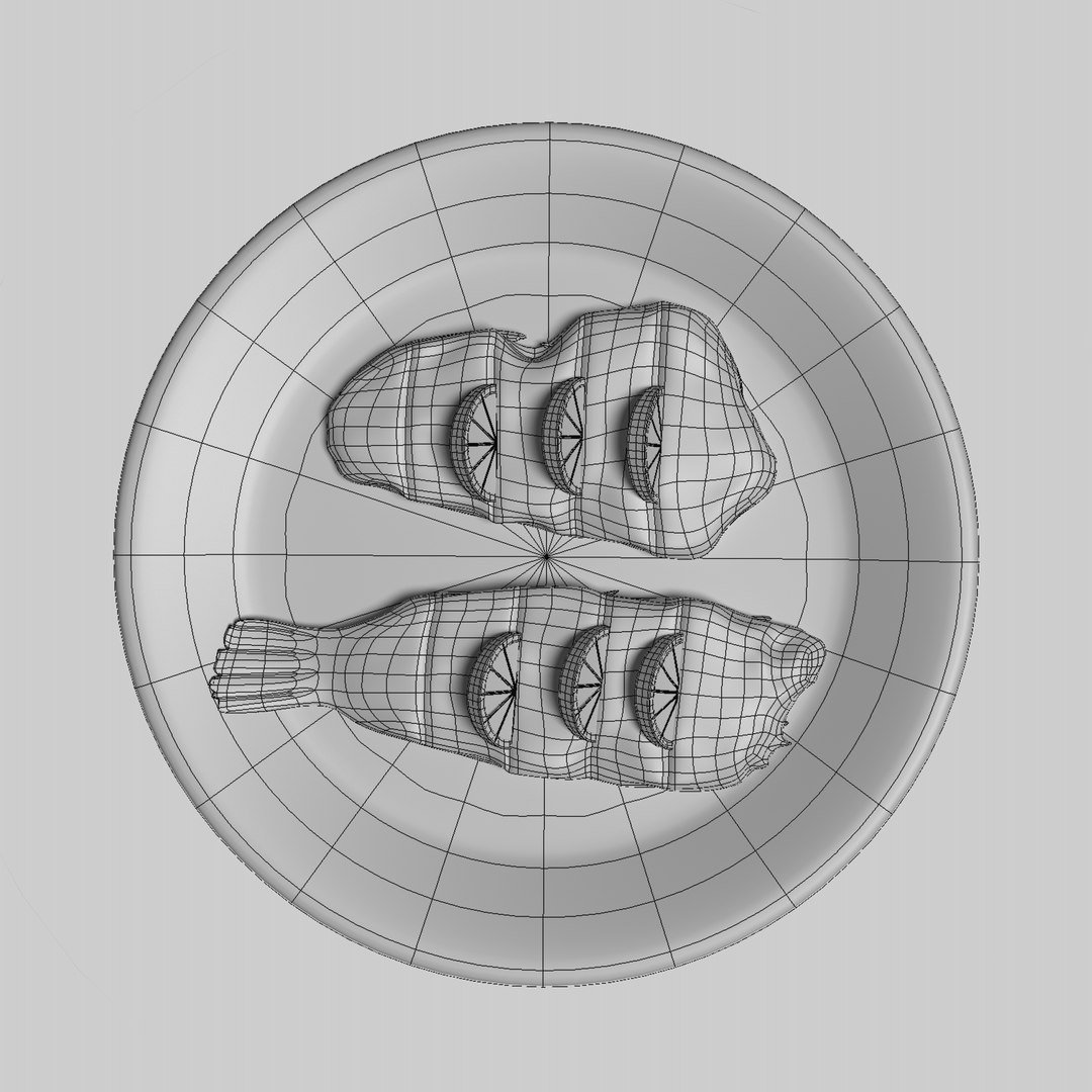 Fish Grilled Model - TurboSquid 2038876