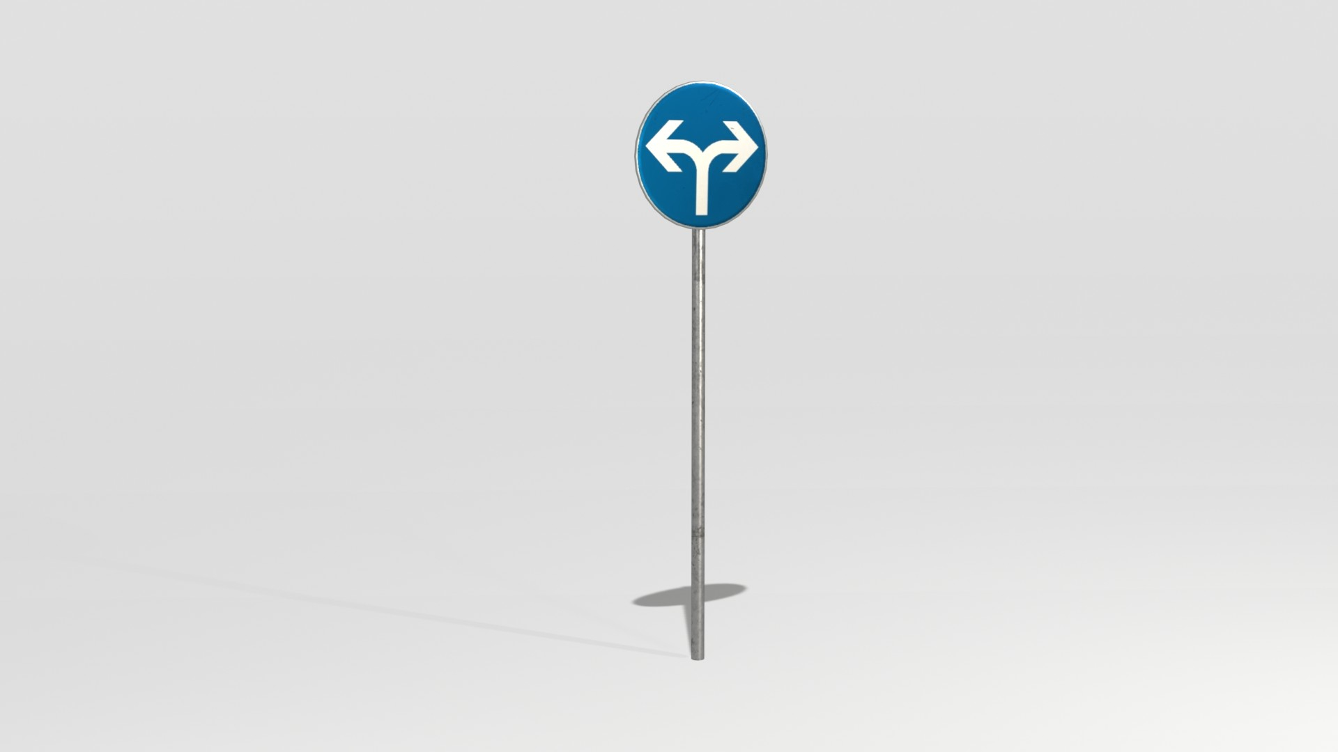 3D Traffic Sign Go Right Or Left Model - TurboSquid 2144774