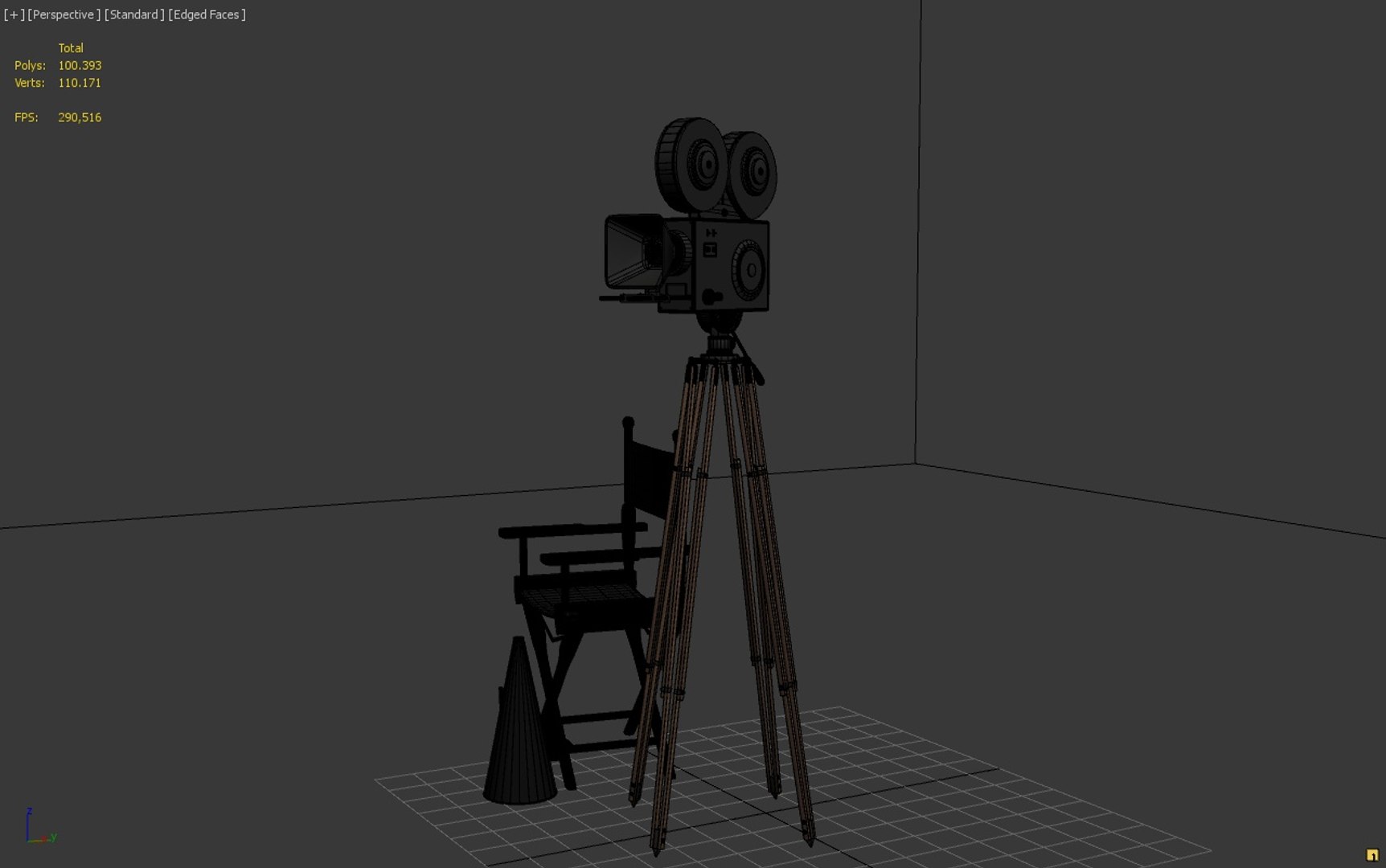 Classic movie camera 3D model - TurboSquid 1376061