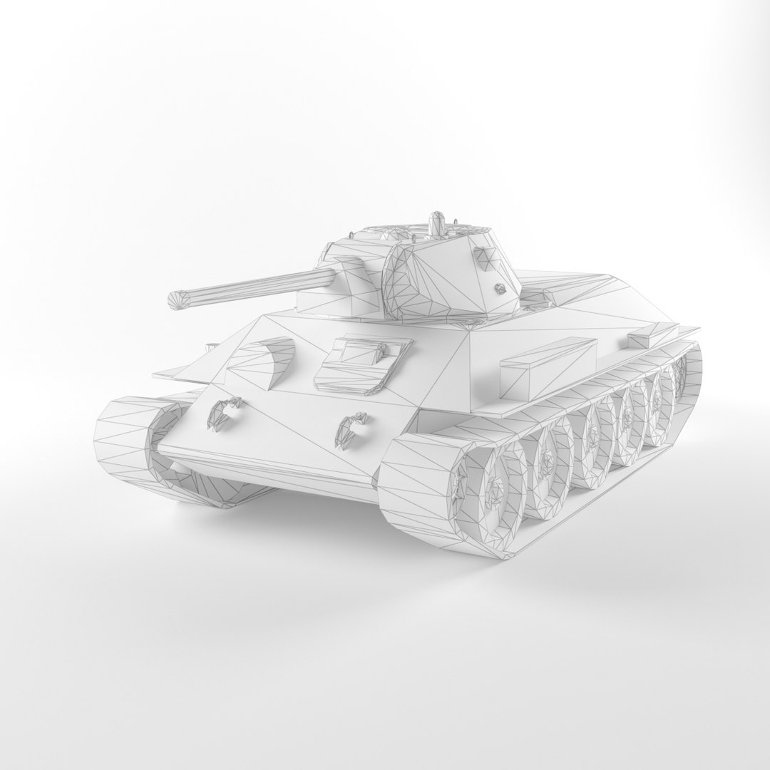 T-34-76 T-34 Soviet Tank Model - TurboSquid 1188060