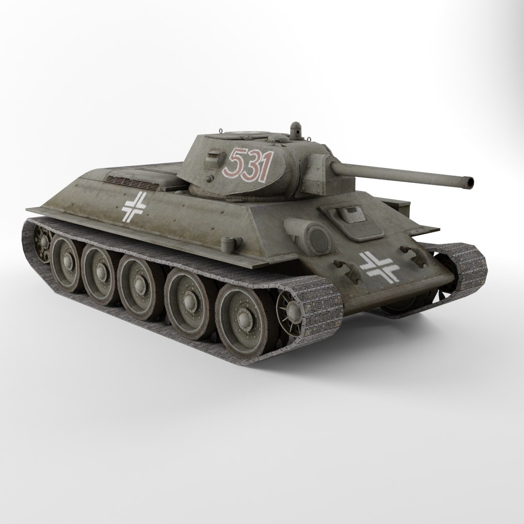 T-34-76 T-34 Soviet Tank Model - TurboSquid 1188060