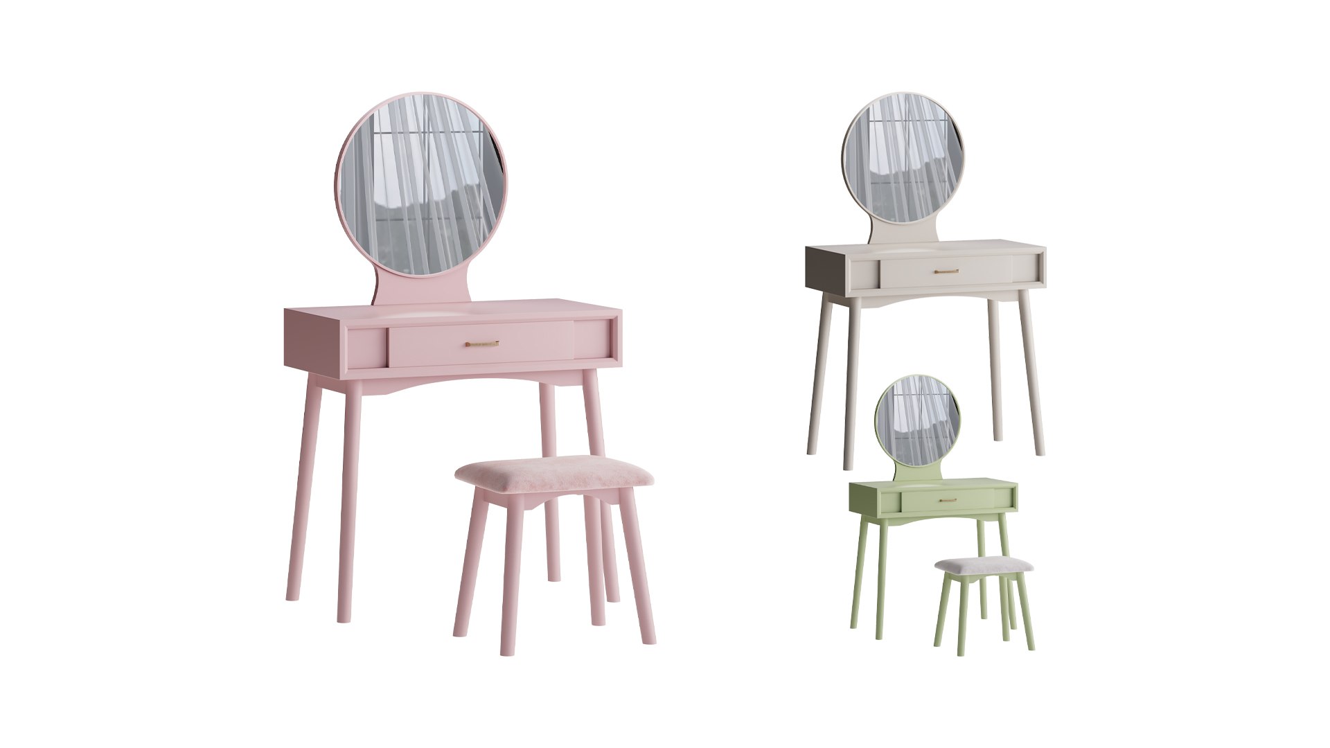 Makaly Vanity 3D Model - TurboSquid 2355057