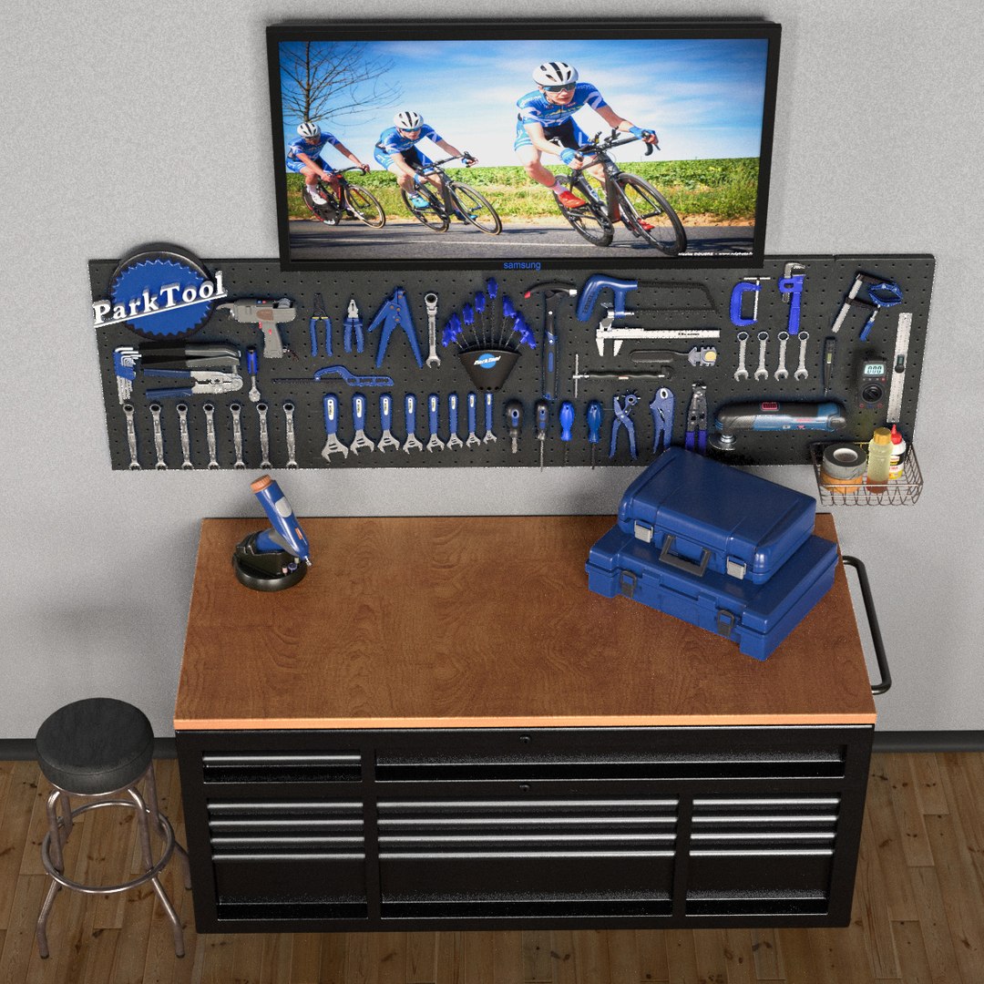 3D garage tools model - TurboSquid 1511559