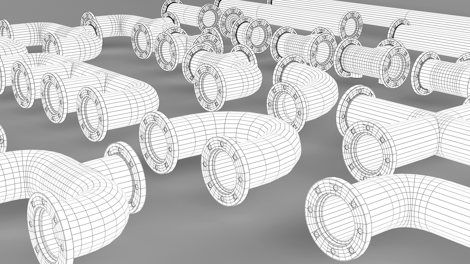 Tubes Pipes 3D Model - TurboSquid 1455241