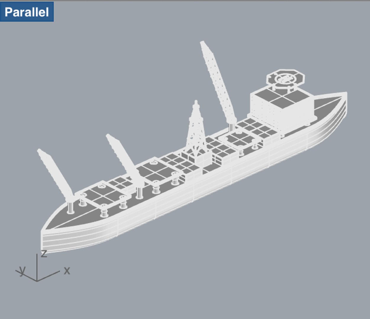 3d Drillship Offshore Oil Model