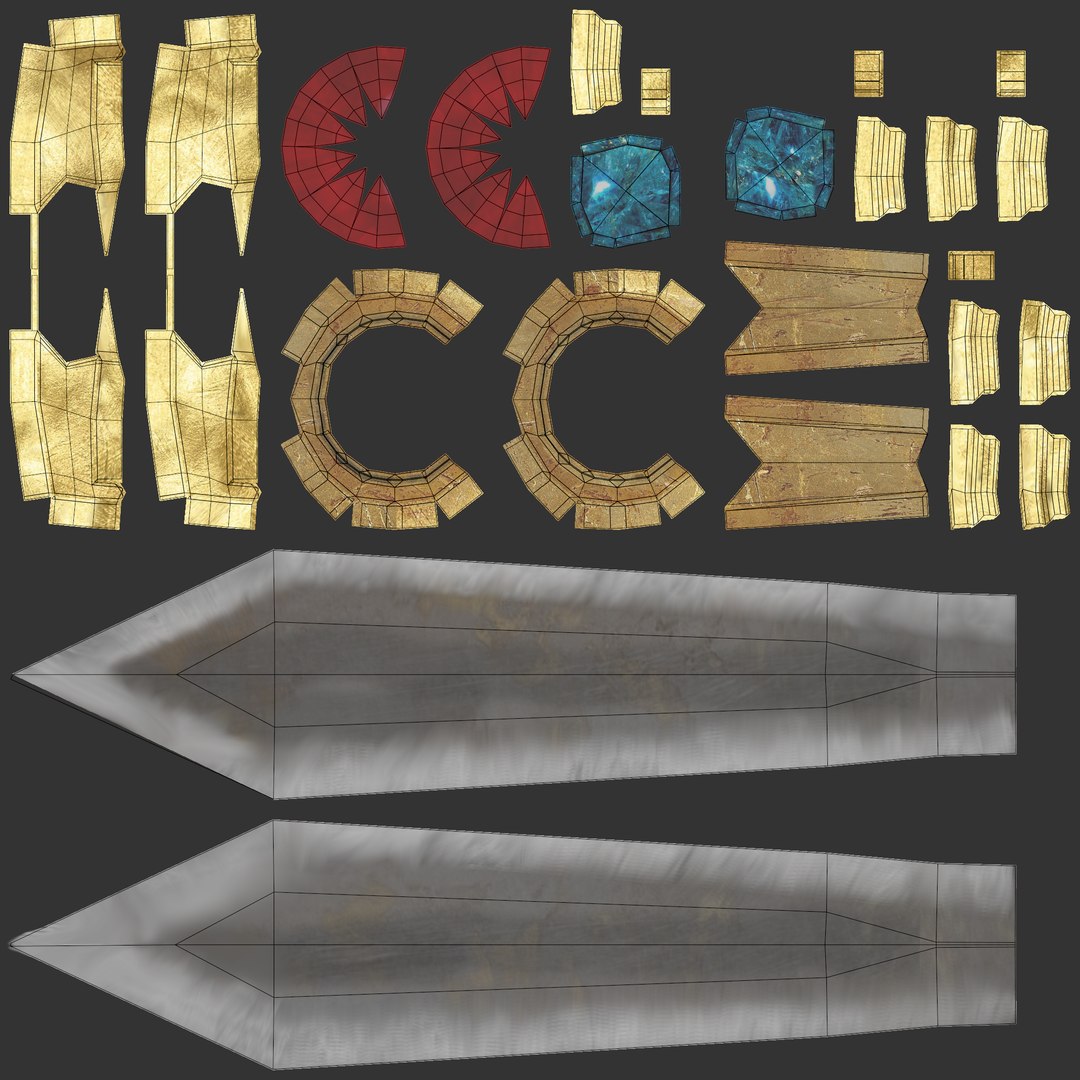 Sword Excalibur Game Assets 3D - TurboSquid 1742573