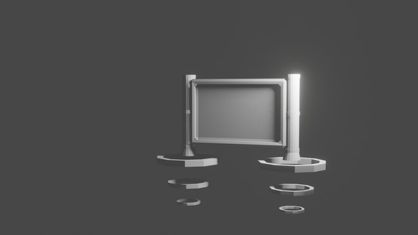 Free 3D futuristic sign - TurboSquid 1915585