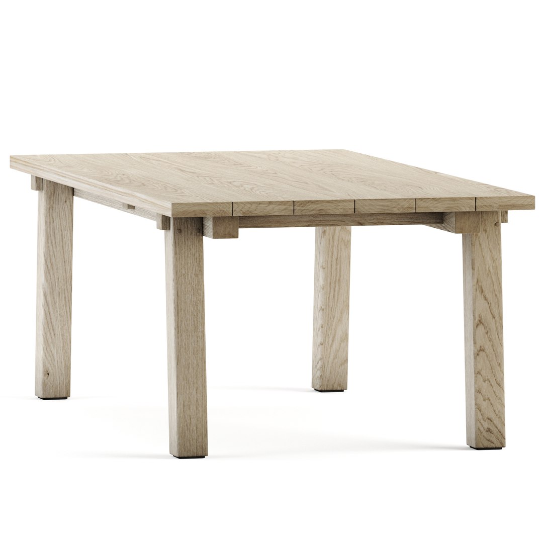 Teaka Table Wood Model - TurboSquid 1699811