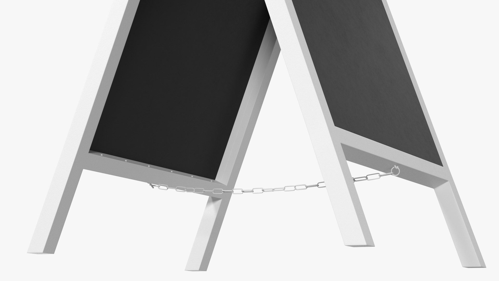 Wooden Chalkboard Sign White Clear Model - TurboSquid 2147297