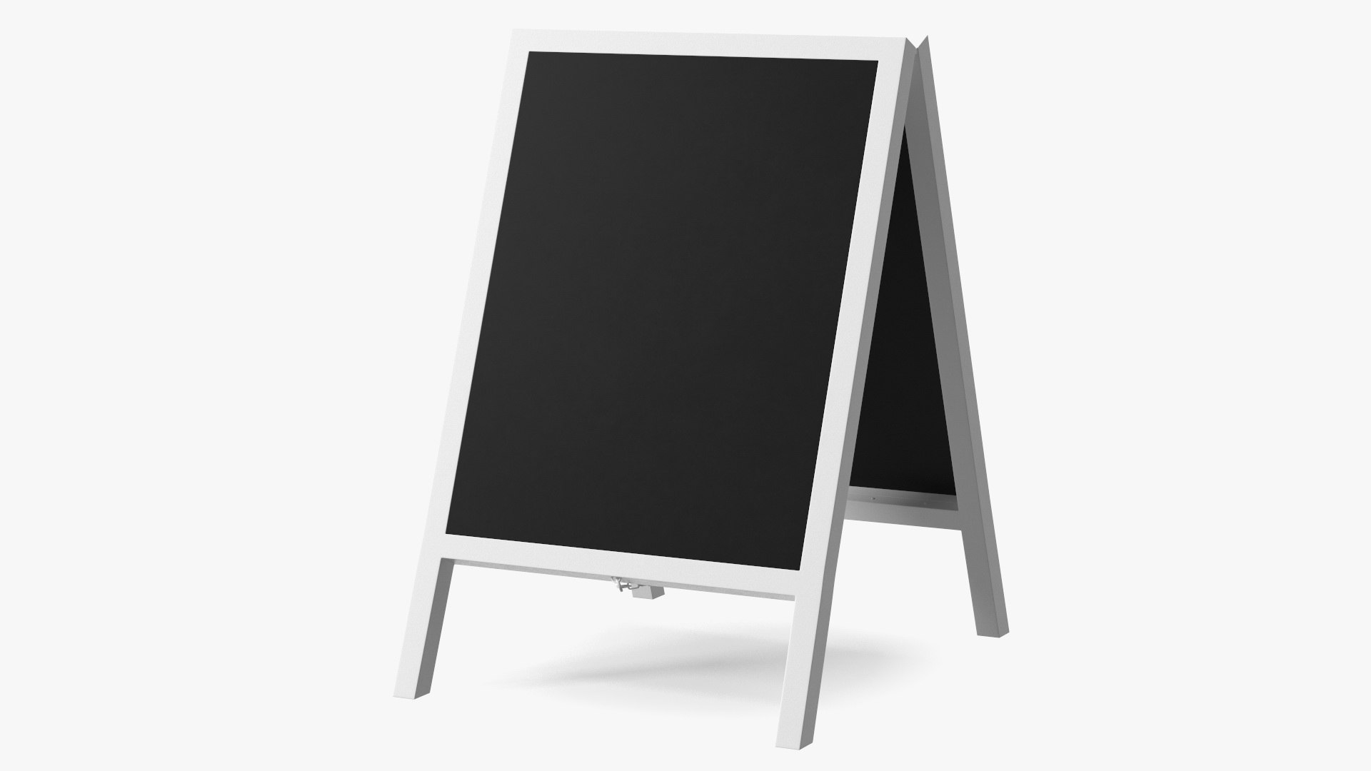Wooden Chalkboard Sign White Clear Model - TurboSquid 2147297