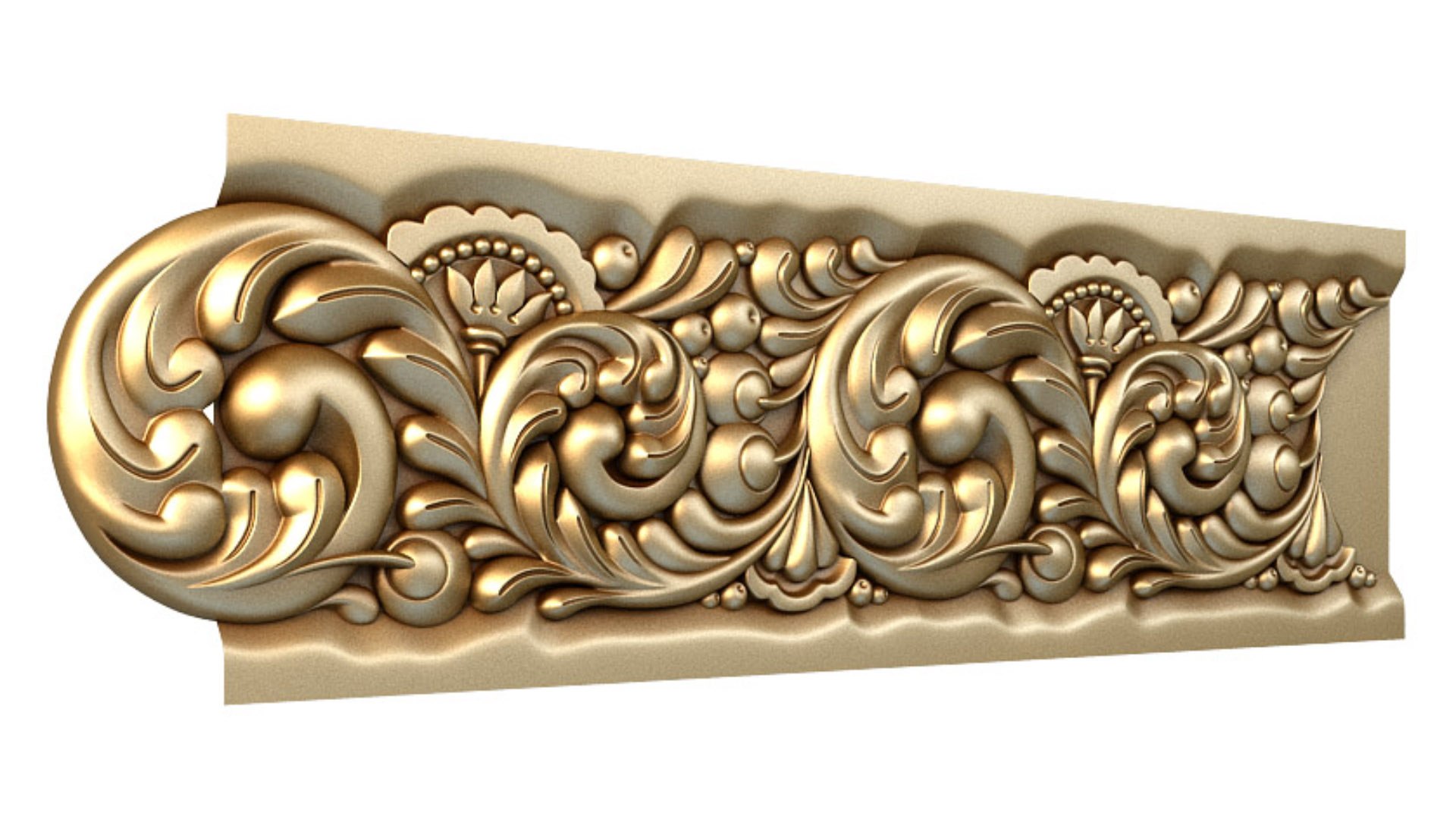 Baguette Cornice Church Molding BGC 0021-2 3D - TurboSquid 1758218