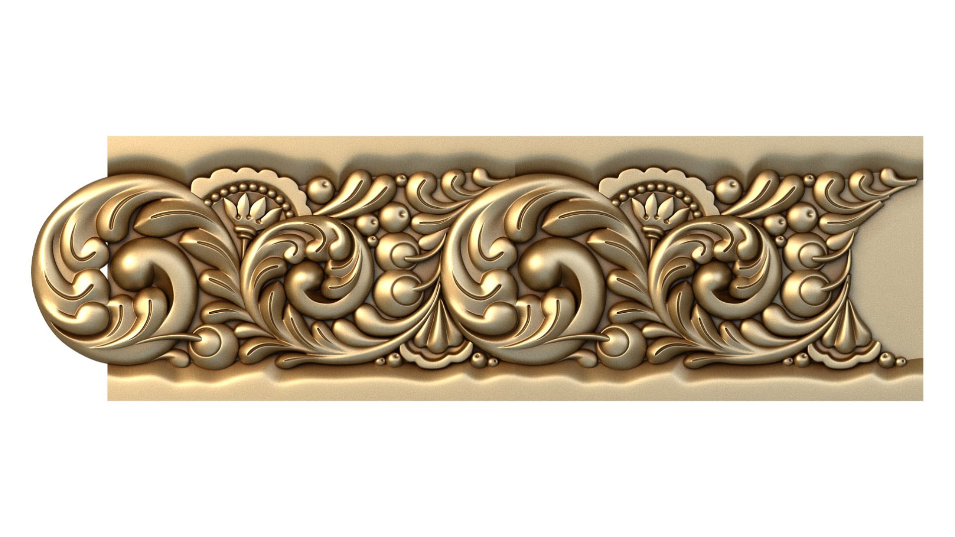 Baguette Cornice Church Molding BGC 0021-2 3D - TurboSquid 1758218